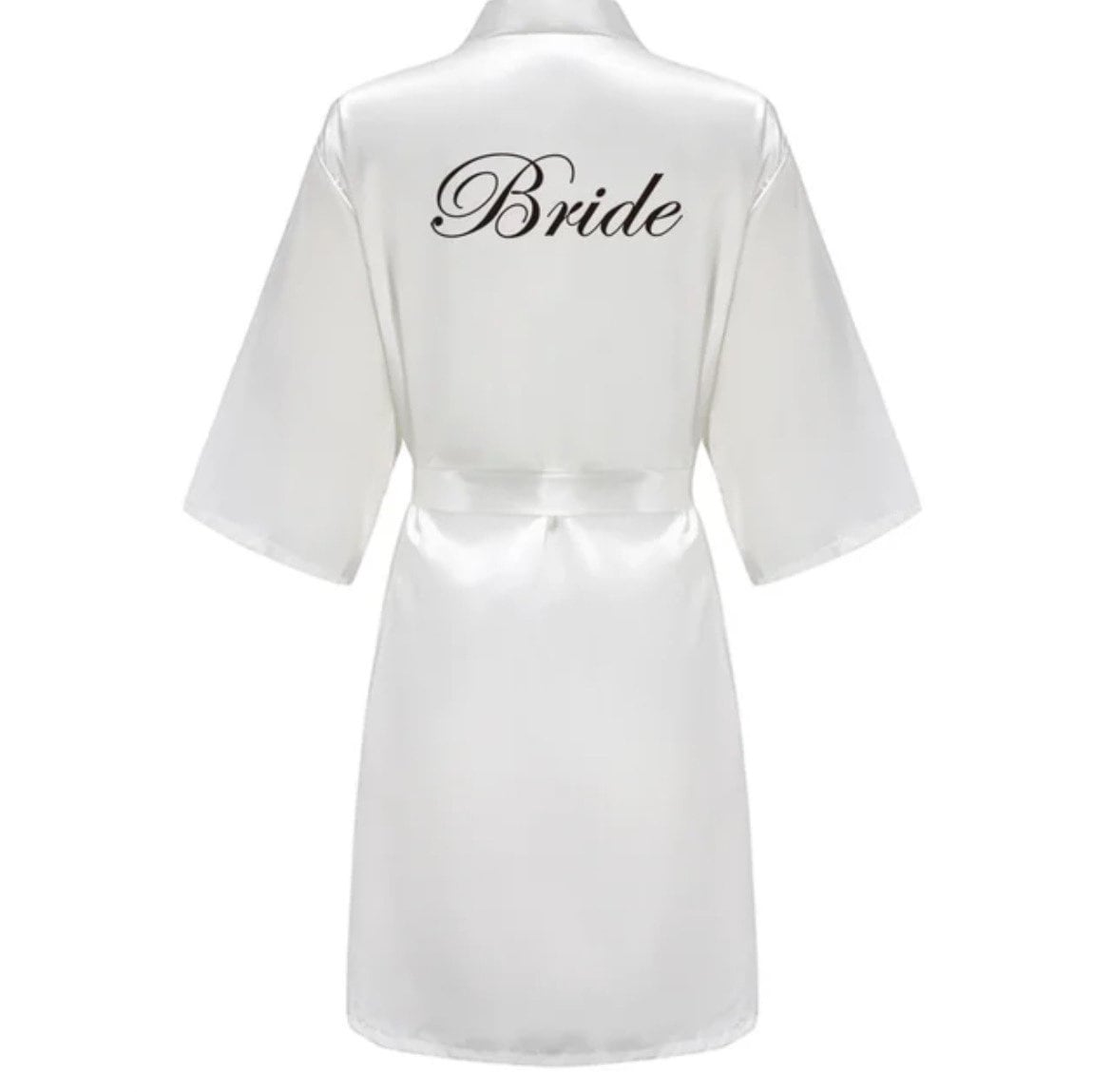 Wedding Purple Team Bride Robe Kimono Satin Bridesmaid Personalized ...