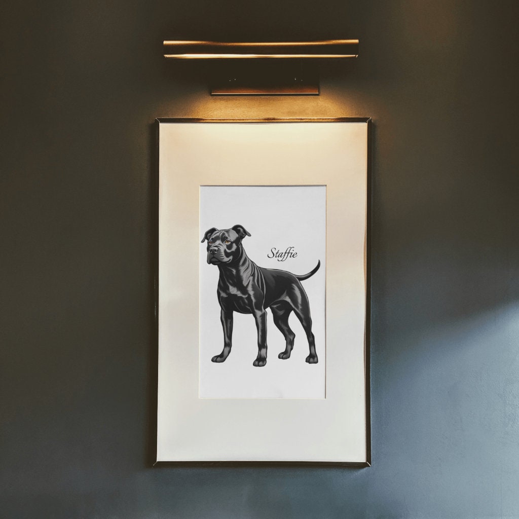 DIGITAL: Staffordshire Bull Terrier (staffie). Unique AI Generated ...
