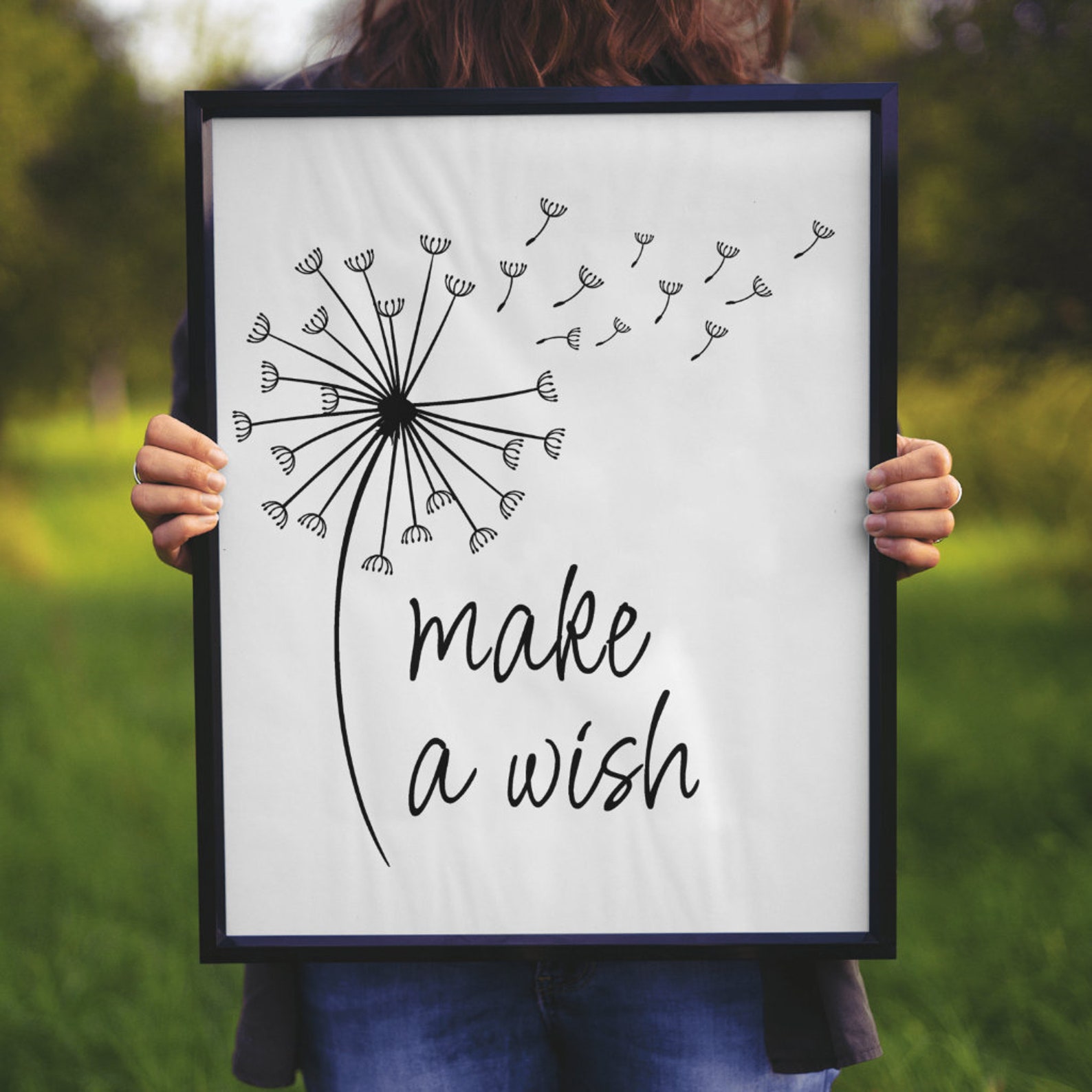 DIGITAL: Make a Wish Dandelion Clock; 4xpdfs 1xpng. High Quality ...