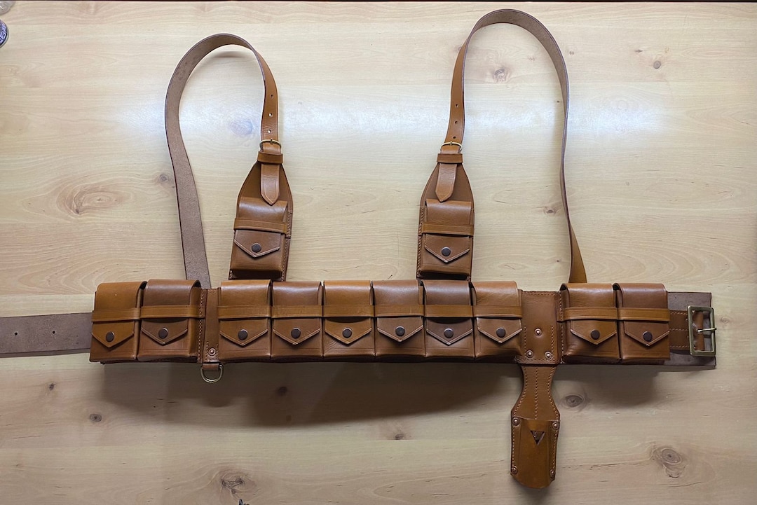 WWI German Chest Rig / West Africa Schützentruppen Leather Equipment ...