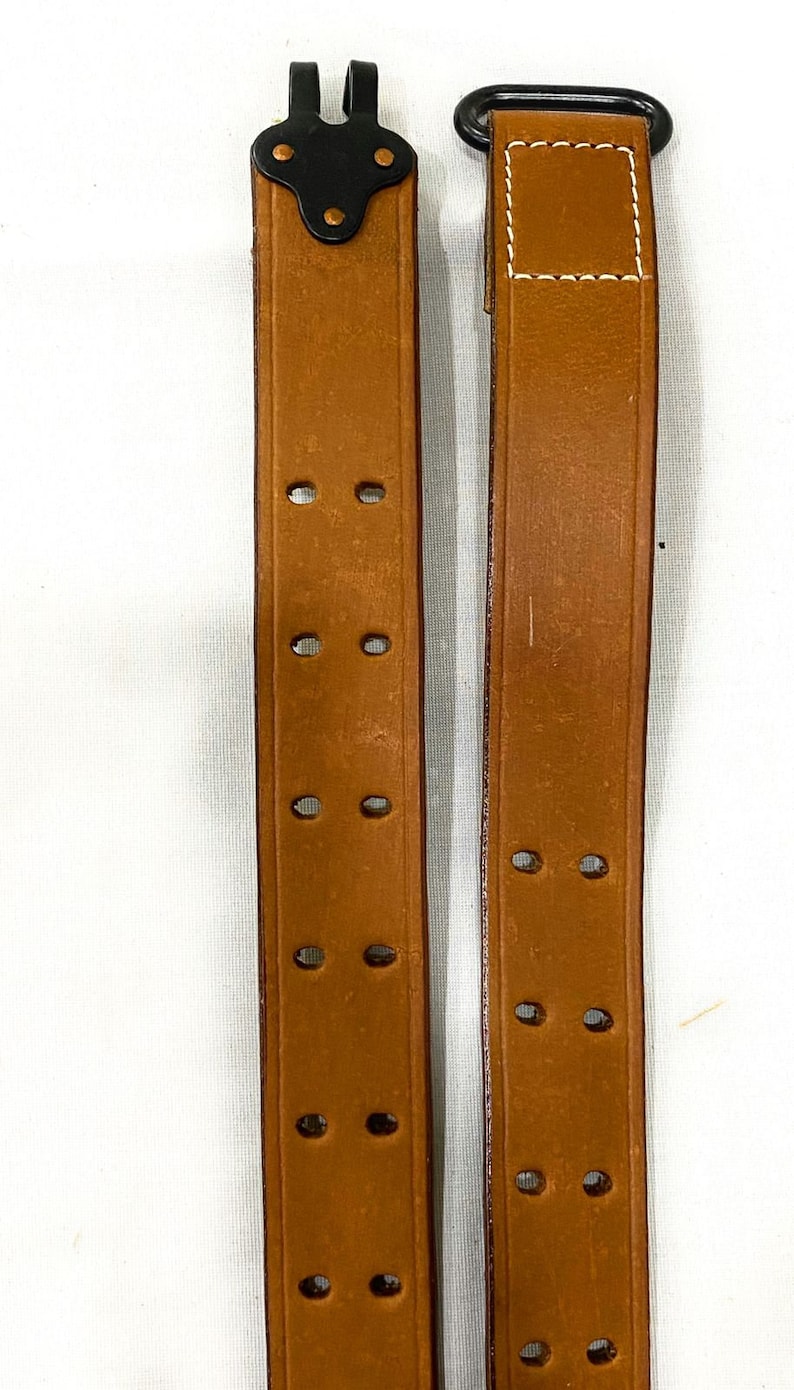 U.S. M1918 BAR Browning Automatic Rifle Sling: Oiled Brown Leather LOT ...