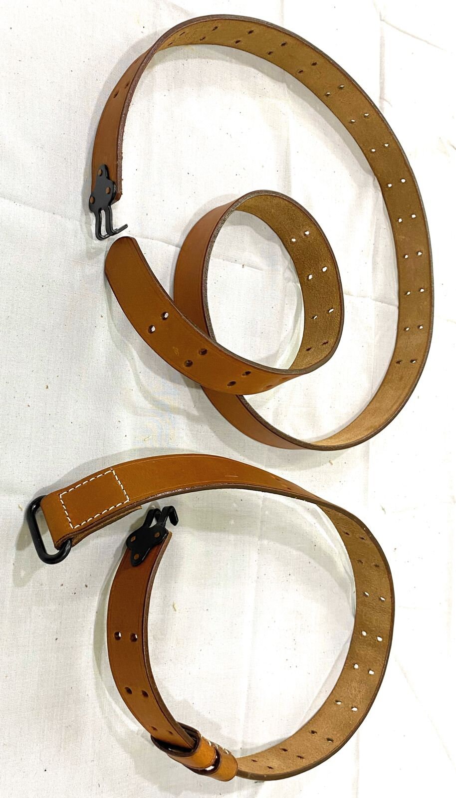 U.S. M1918 BAR Browning Automatic Rifle Sling: Oiled Brown Leather LOT ...