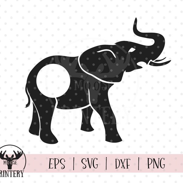 Elephant Monogram - Etsy