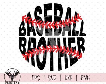 Baseball Brother Shirt Svg - Etsy
