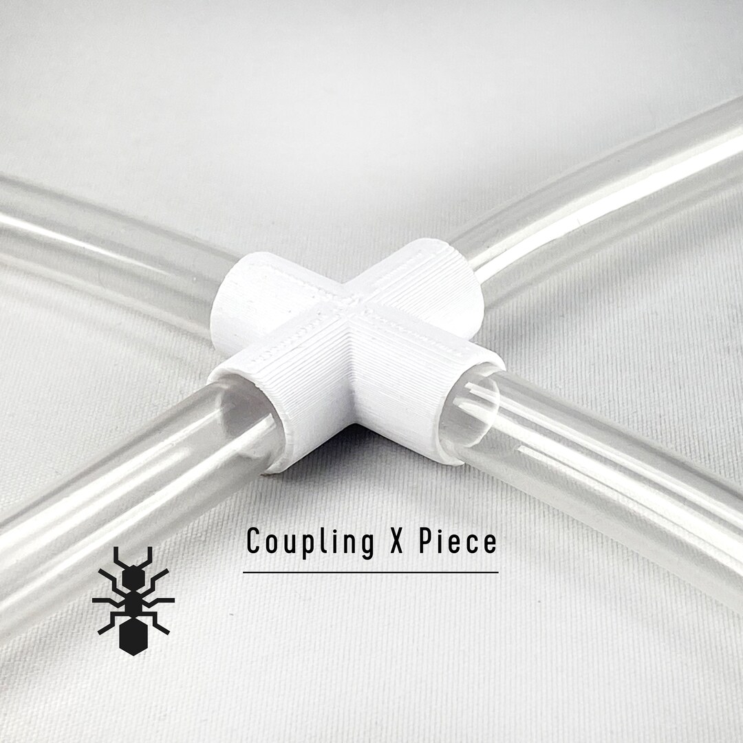 Ant Tubing Connectors Coupling X Piece 4-way Splitter | Formicaria Ant ...