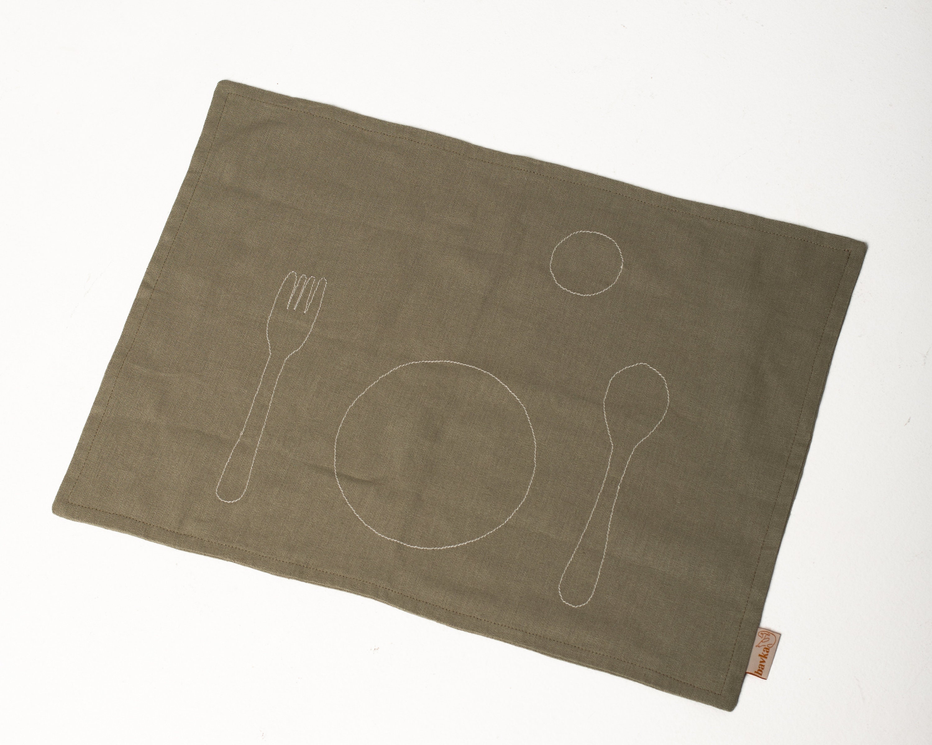 Montessori Placemat - Linen Table Setting Mat - Practical Life Learning ...