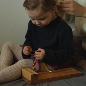 Montessori Braiding Board | Practical Life Toy | Weaving Activity ...
