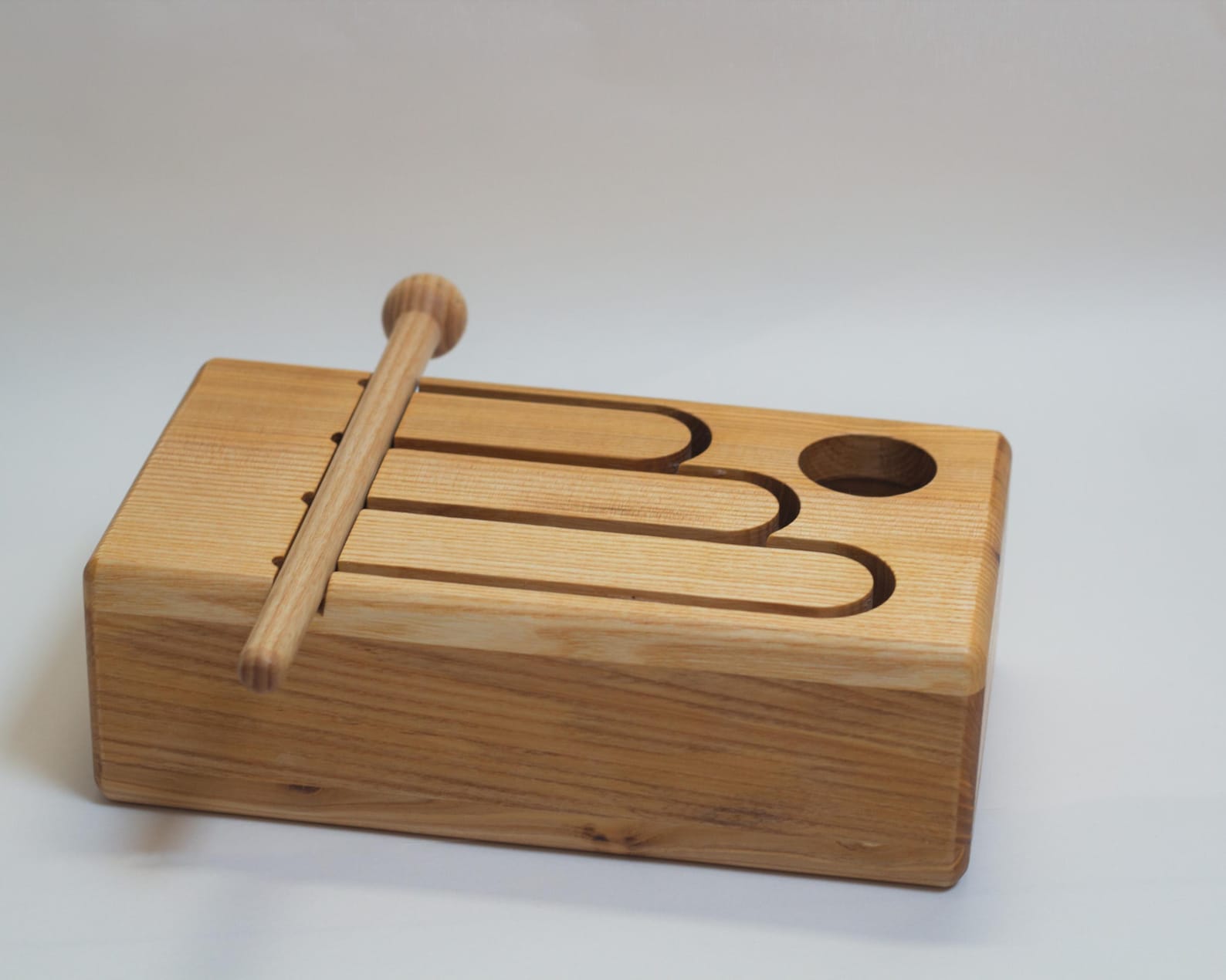 Wooden Tongue Drum - Three Tone Musical Instrument - Montessori Music ...