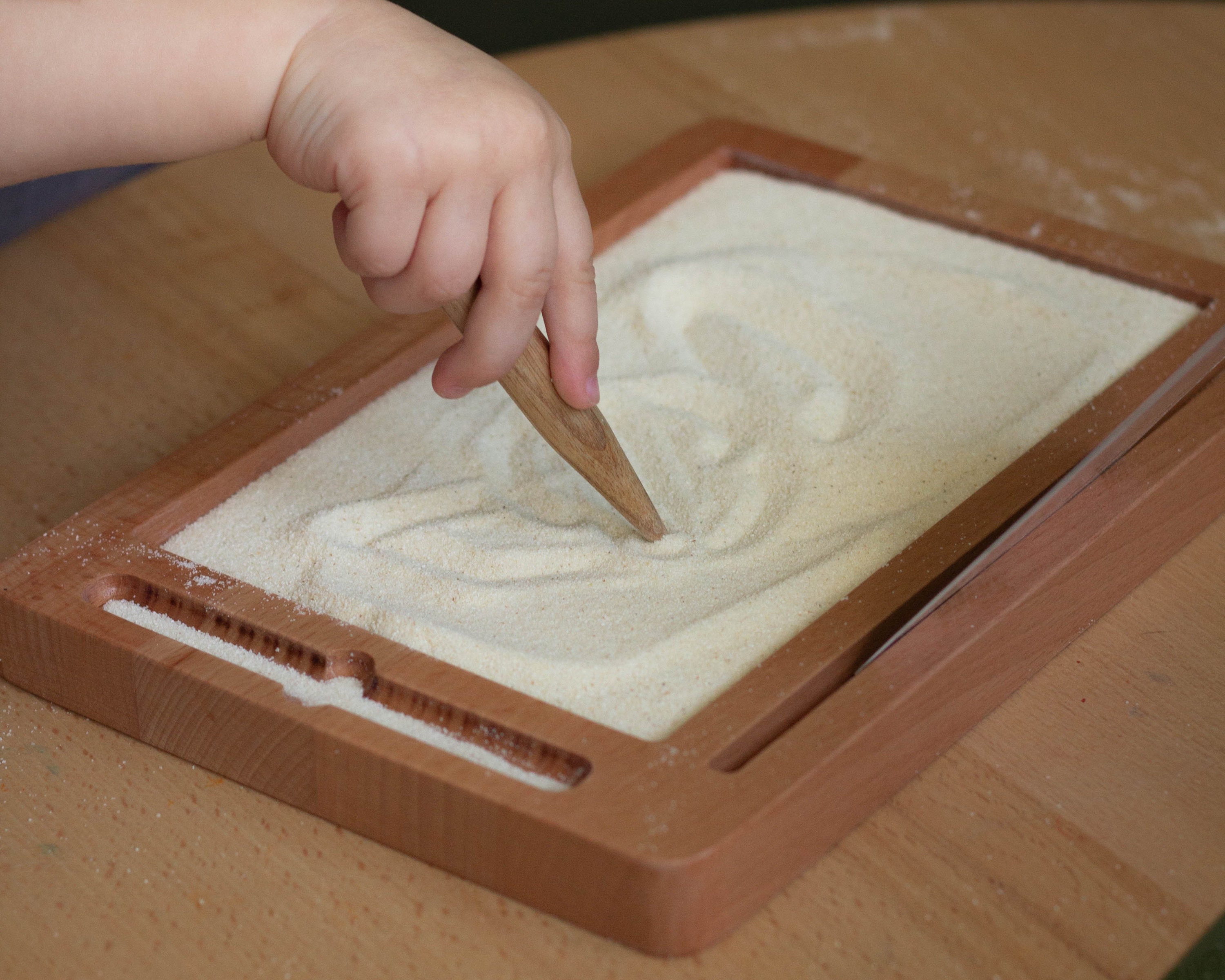 Gift for Kids: Wooden Sand Tray for Sensory Play and Learning - Etsy