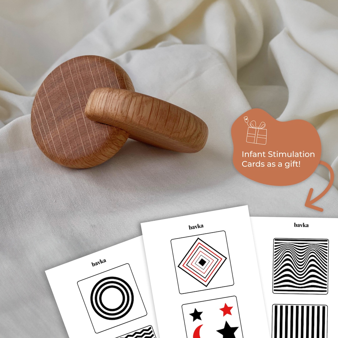 Montessori Interlocking Discs | Wooden Baby Toy | First Grasping Toy 3m ...