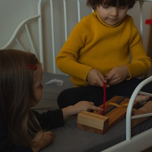 Montessori Braiding Board | Practical Life Toy | Weaving Activity ...