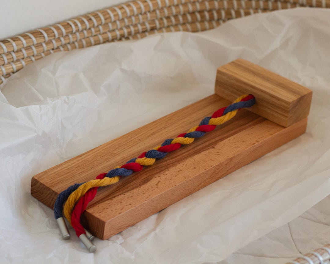 Montessori Braiding Board | Practical Life Toy | Weaving Activity ...