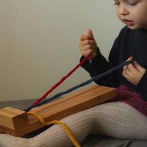 Montessori Braiding Board | Practical Life Toy | Weaving Activity ...