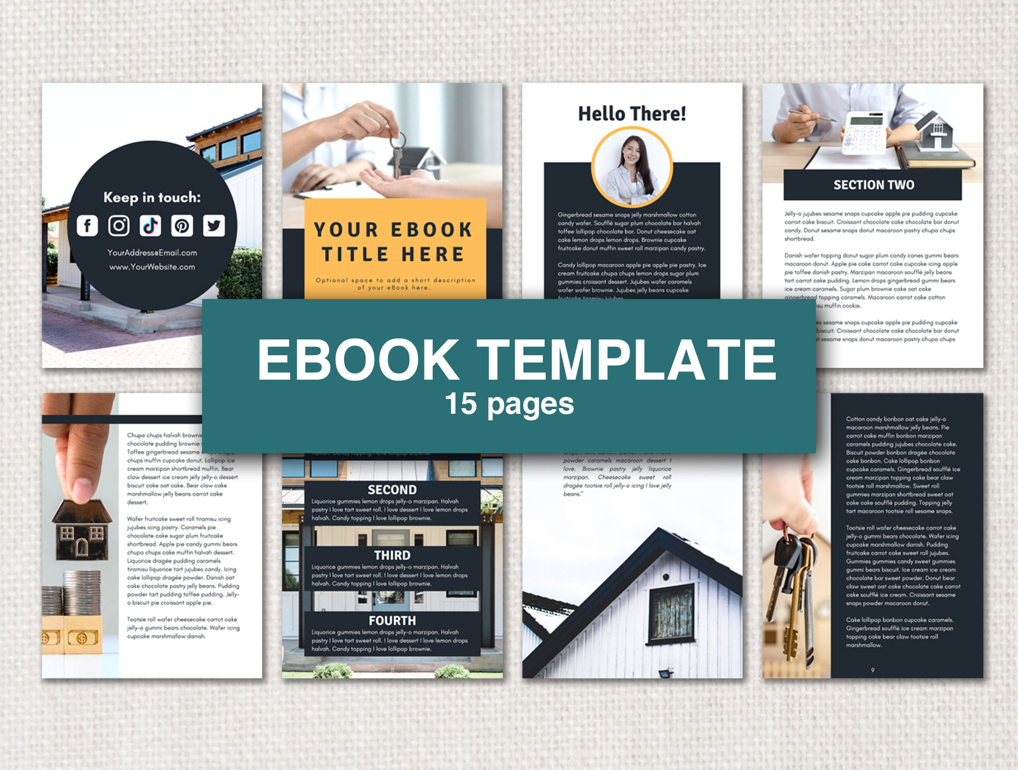 Real Estate Ebook, Real Estate Templates Canva, Real Estate Marketing ...