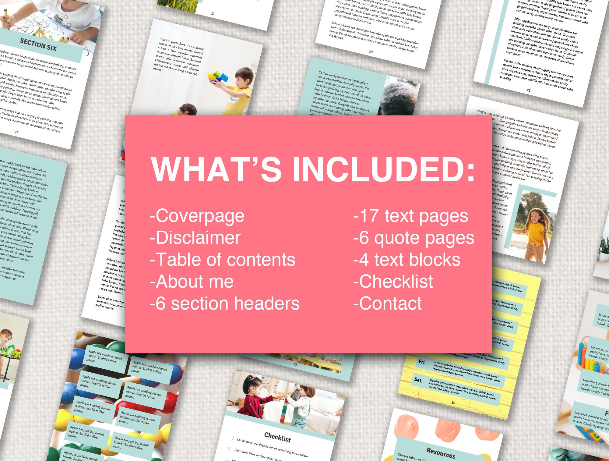 Ebook Template Parenting, Ebook Template Canva, Canva Ebook Template ...