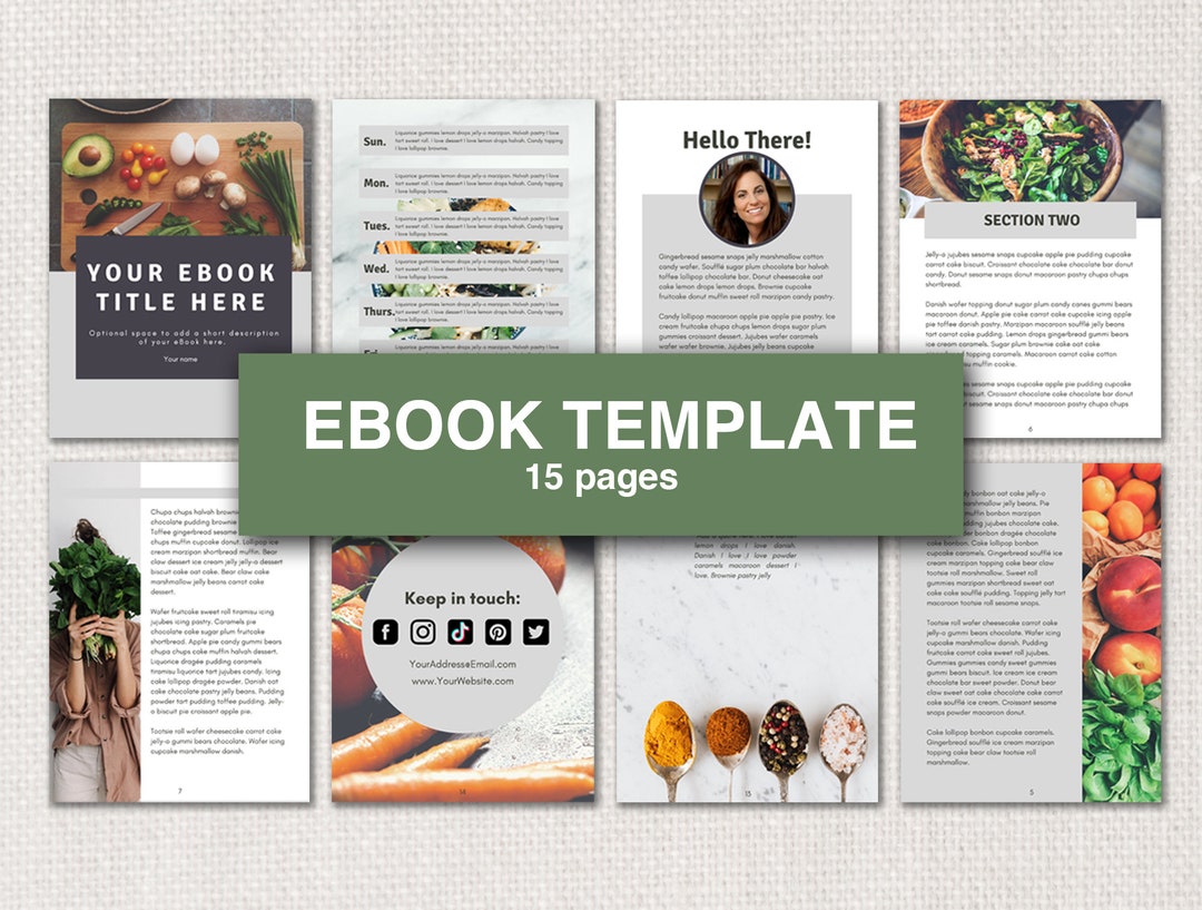 Ebook Template for Wellness Ebook Template Health Ebook - Etsy