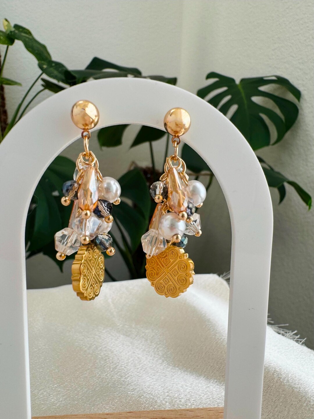 AUTUMN | 18k Gold Plated Hmong Inspired Earring. - Etsy