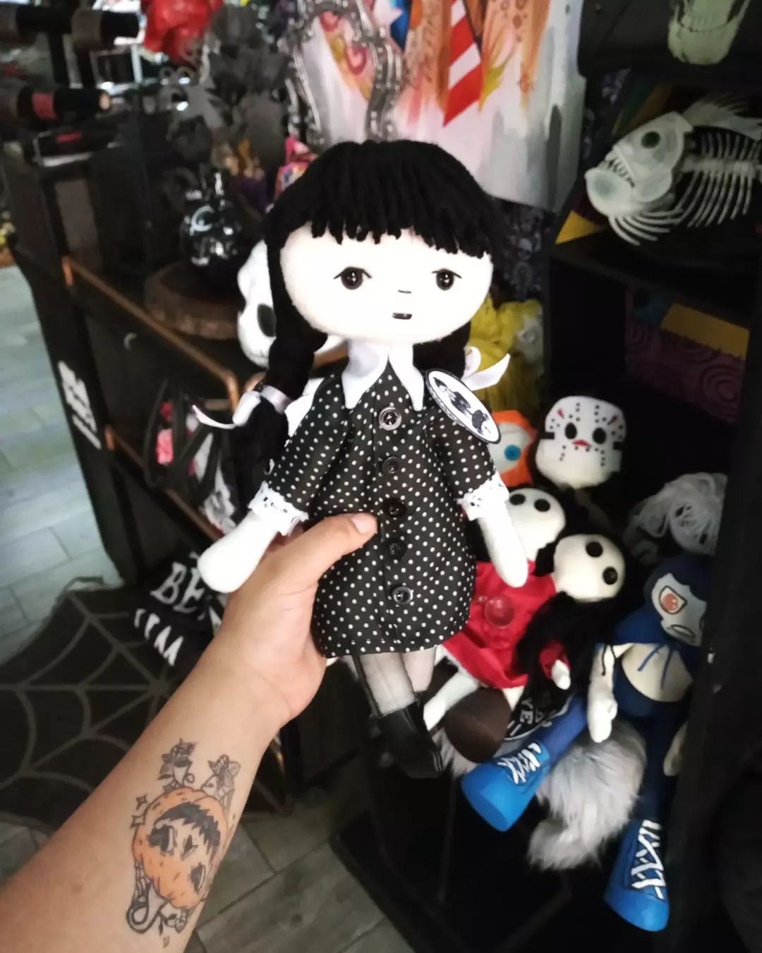 Merlina Addams Doll (wednesday Addams) Plush Doll - Etsy