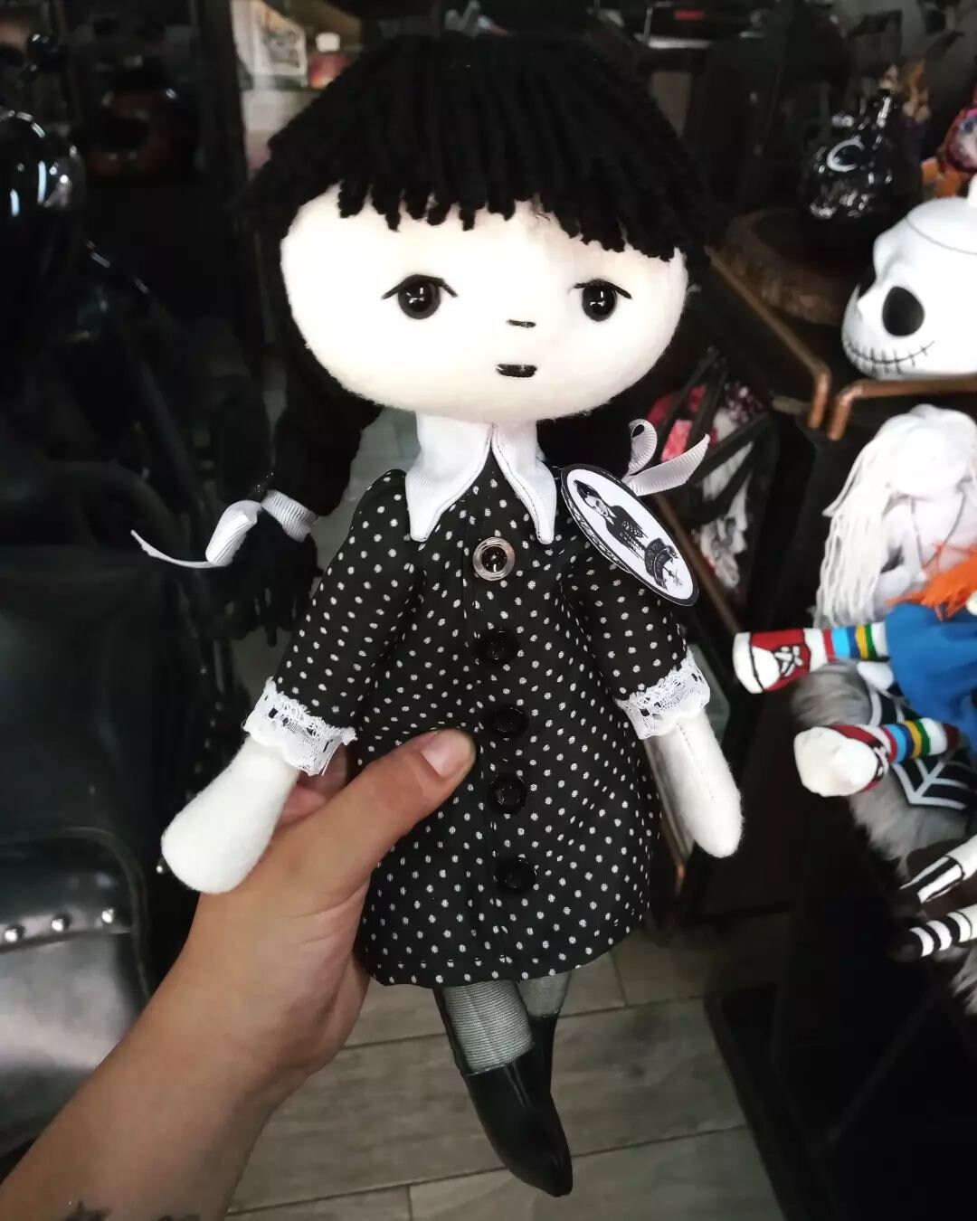 Merlina Addams Doll (wednesday Addams) Plush Doll - Etsy