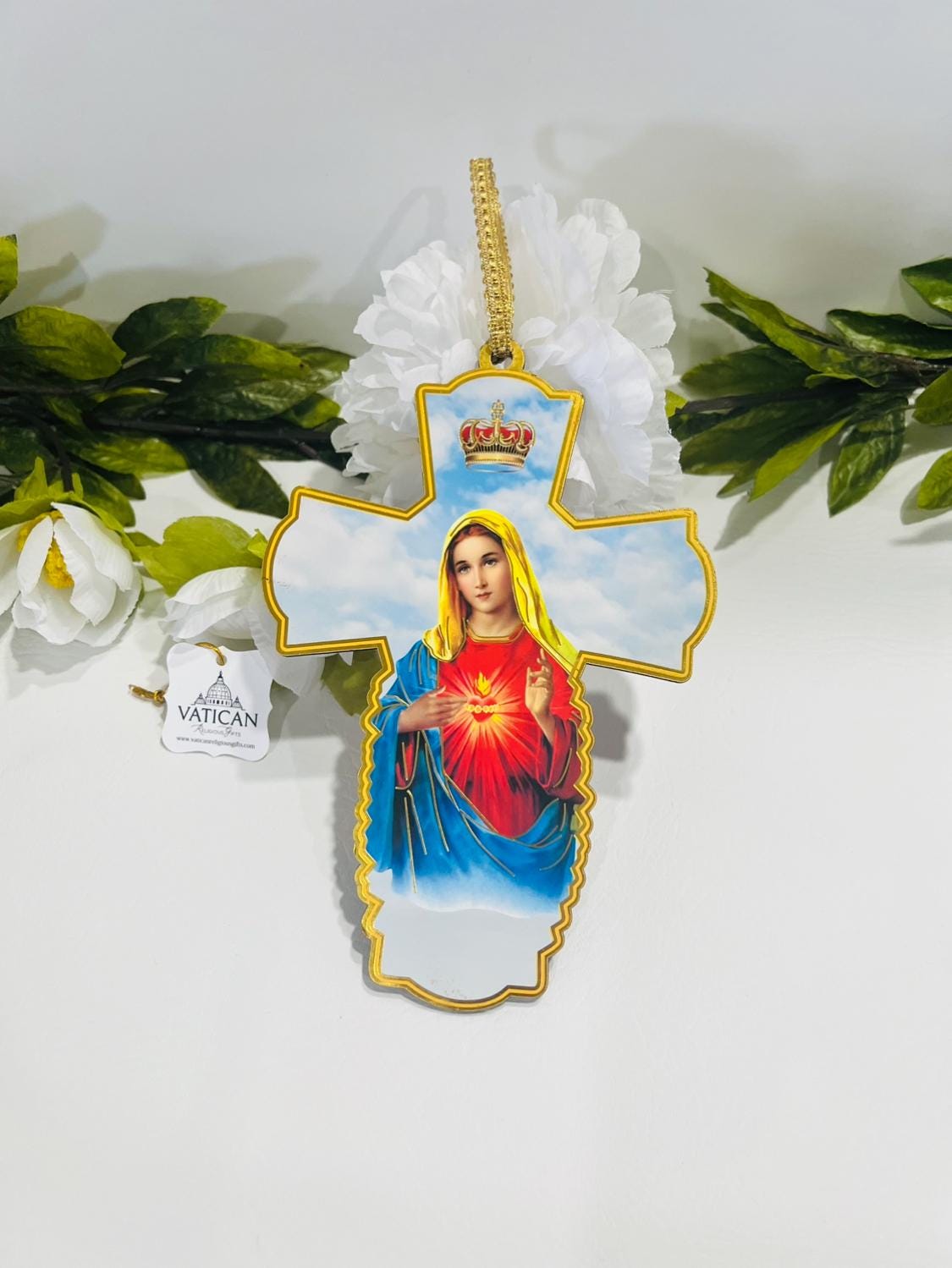 Immaculate Heart of Mary Door Cross: Divine Grace & Protection ...