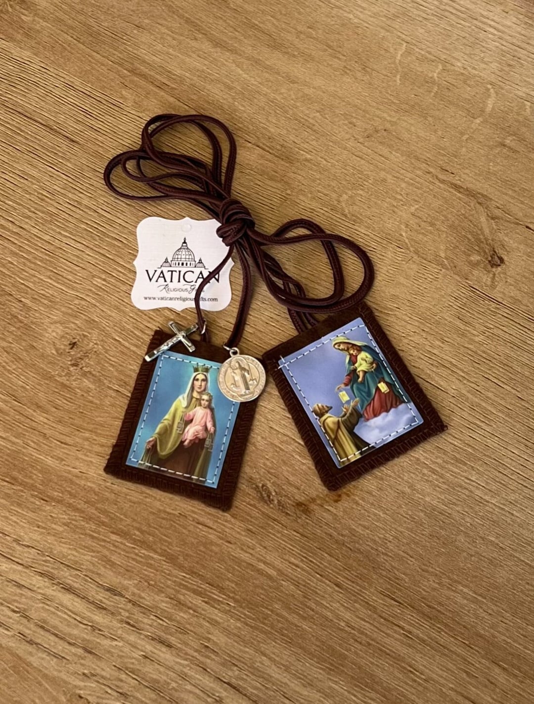 Our Lady of Mt. Carmel St Simon Stock Brown Scapular Catholic ...