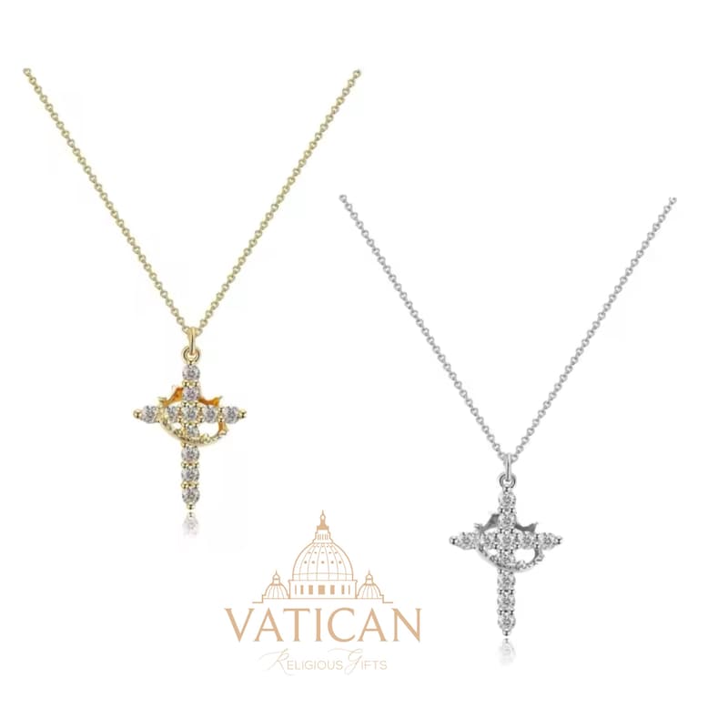 Sideways Cross With Crown - Etsy
