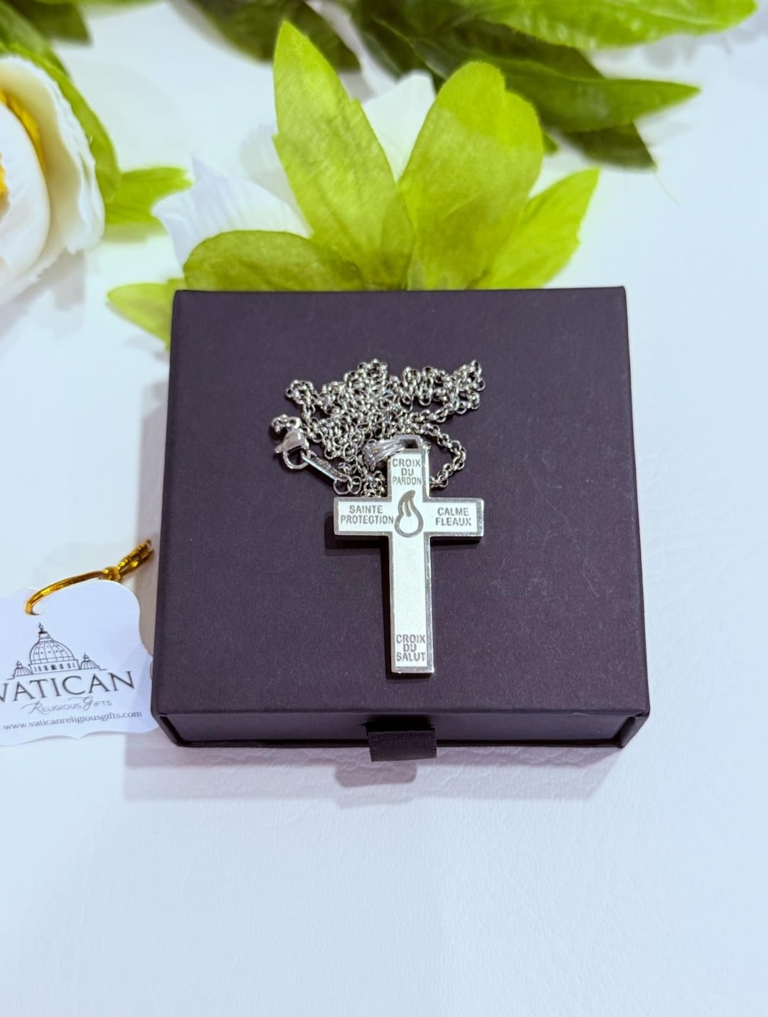316L Stainless Steel Cross of Forgiveness - Marie Julie Jahenny ...