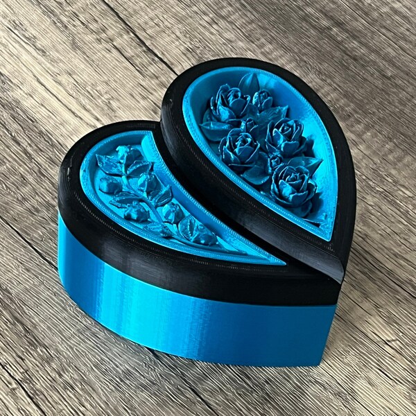 Heart Box 3d Printed - Etsy