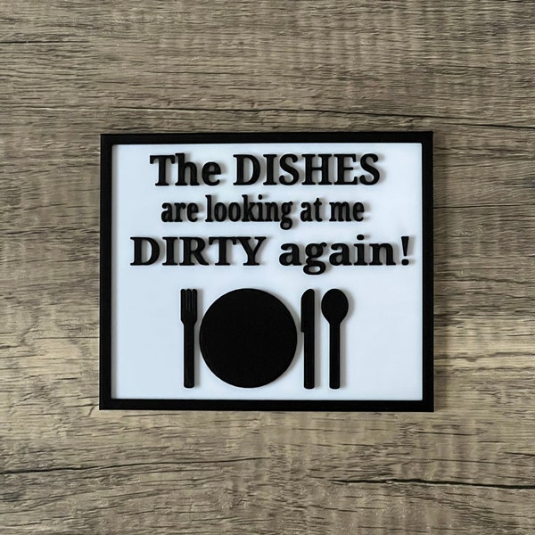 Wash Dishes Sign - Etsy