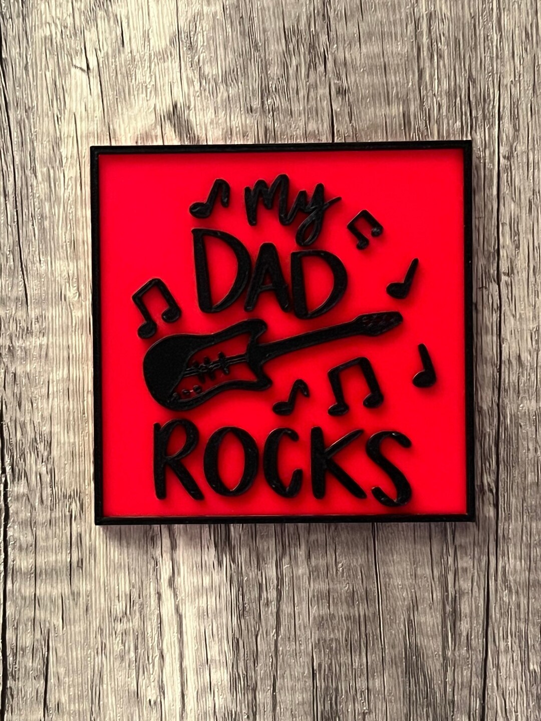 3D Printed Father's Day Sign Gift for Dad Classic Rock - Etsy