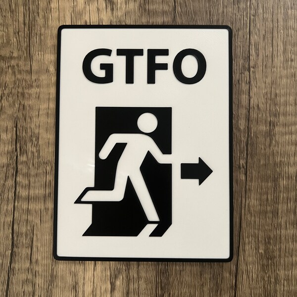 Funny Exit Sign - Etsy