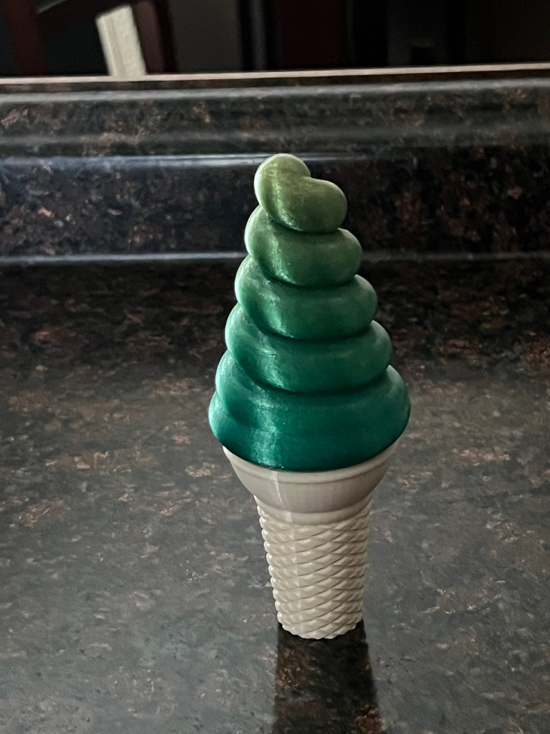 3D Printed Ice Cream Cone Secret Container Rainbow - Etsy