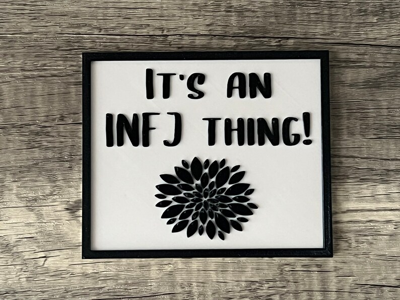 3D Printed INFJ Sign Personality Types - Etsy