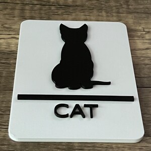 3D Printed Litter Box Sign, Restroom Sign for Cats - Etsy