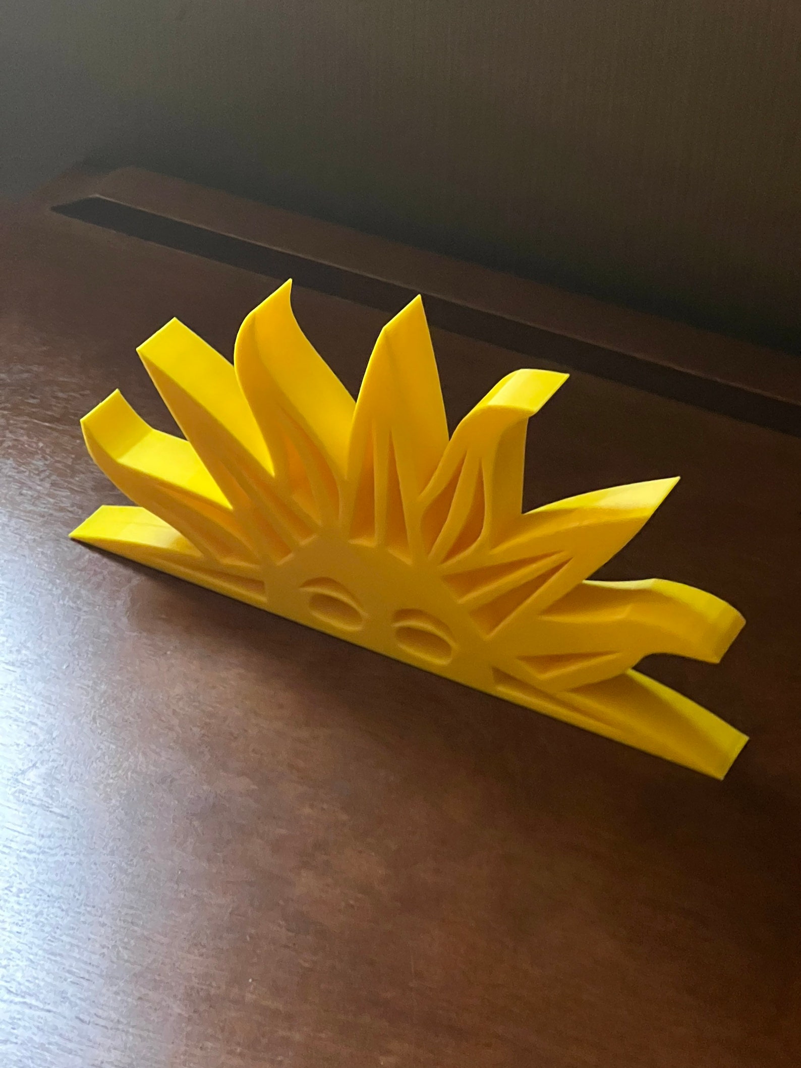 3D Printed Sunshine Statue Sun and Moon Bookshelf Decor - Etsy