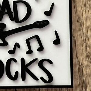 3D Printed My Dad Rocks Sign, Fathers Day, Gift for Dad - Etsy