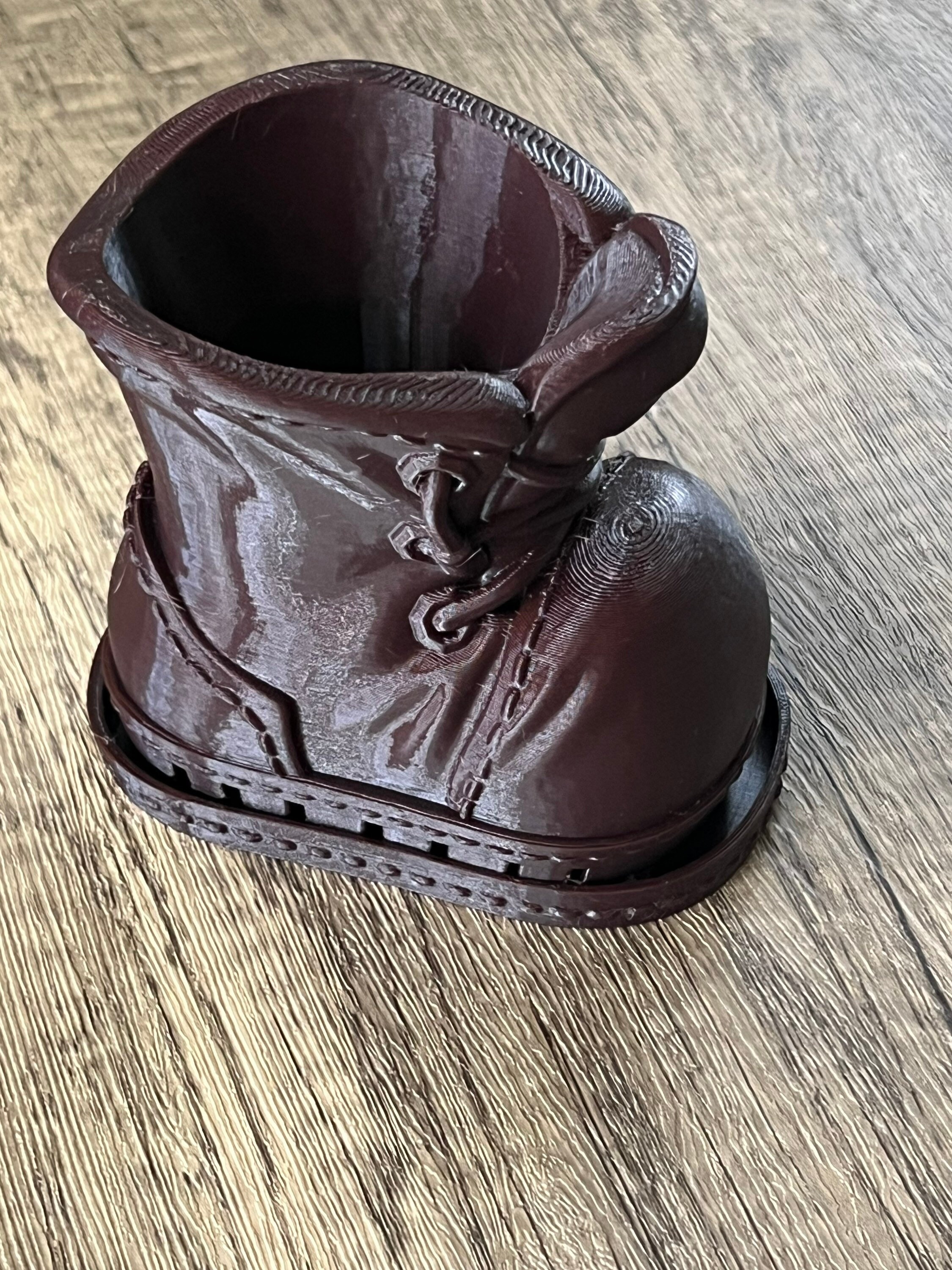 3D Printed Brown Boot Planter Planter Pot - Etsy