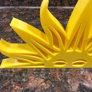 3D Printed Sunshine Statue, Sun and Moon, Bookshelf Decor - Etsy