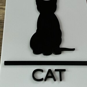 3D Printed Litter Box Sign, Restroom Sign for Cats - Etsy