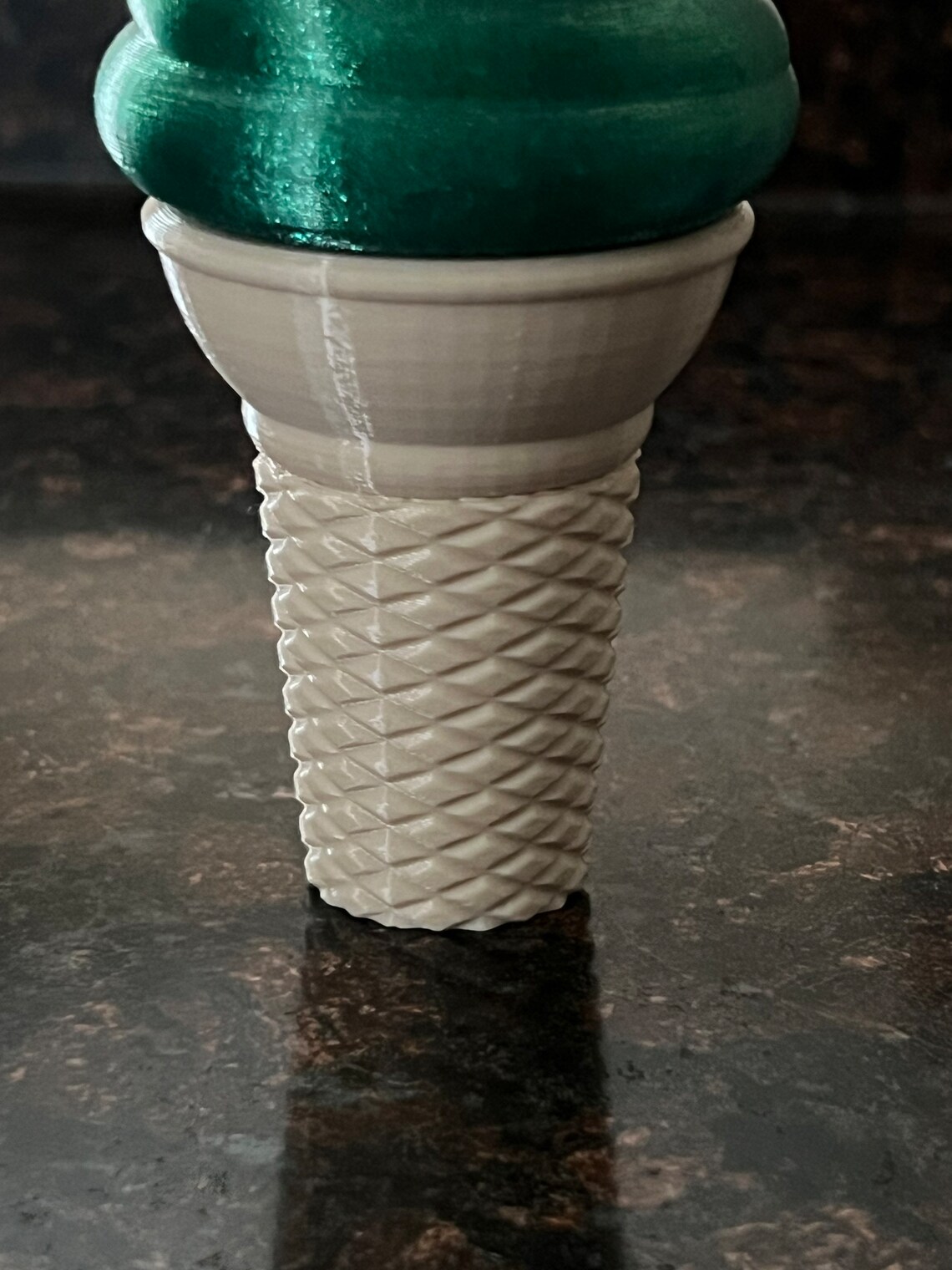 3D Printed Ice Cream Cone Secret Container Rainbow - Etsy