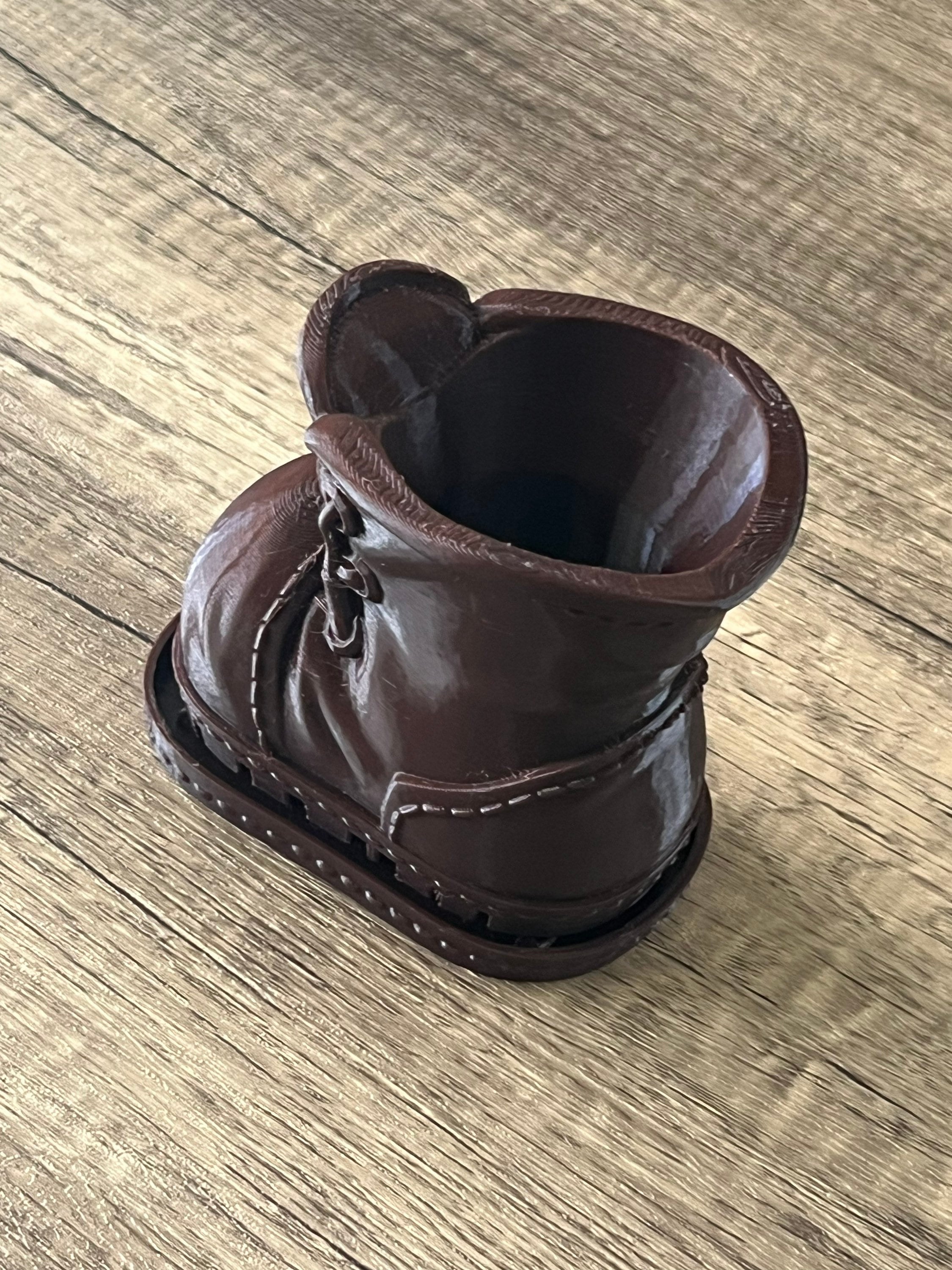 3D Printed Brown Boot Planter Planter Pot - Etsy