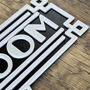 3D Printed Restroom Sign, Art Deco Decor - Etsy