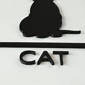 3D Printed Litter Box Sign, Restroom Sign for Cats - Etsy
