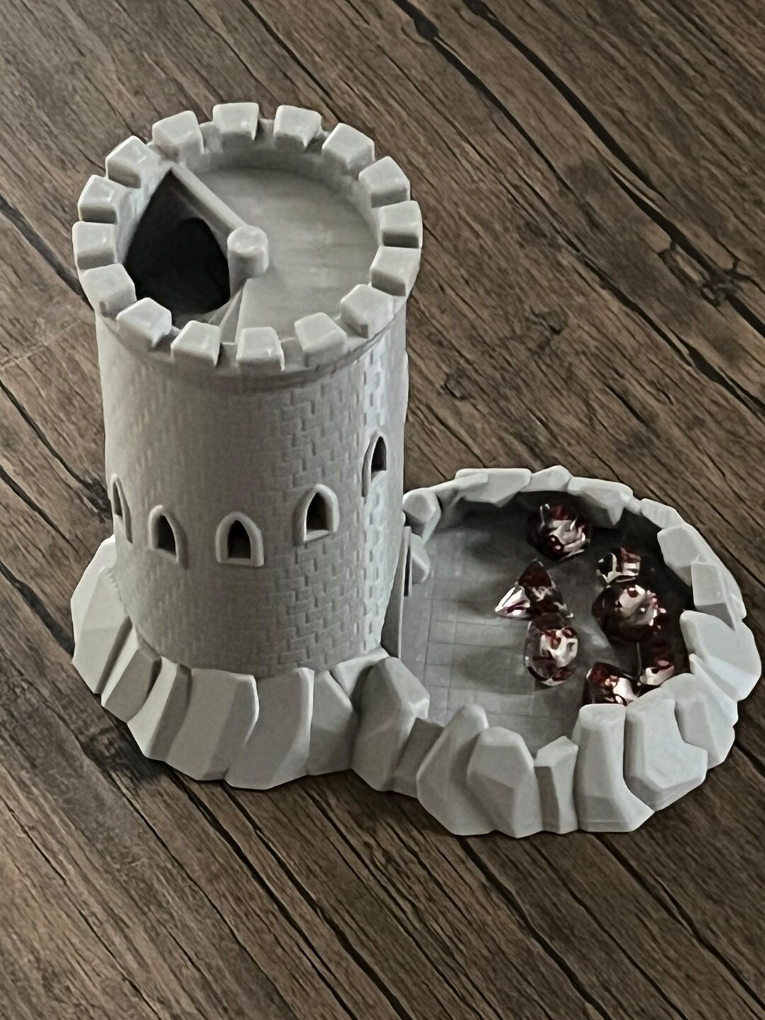 3D Printed Castle Dice Tower, Dice Roller, Gamer Gifts - Etsy