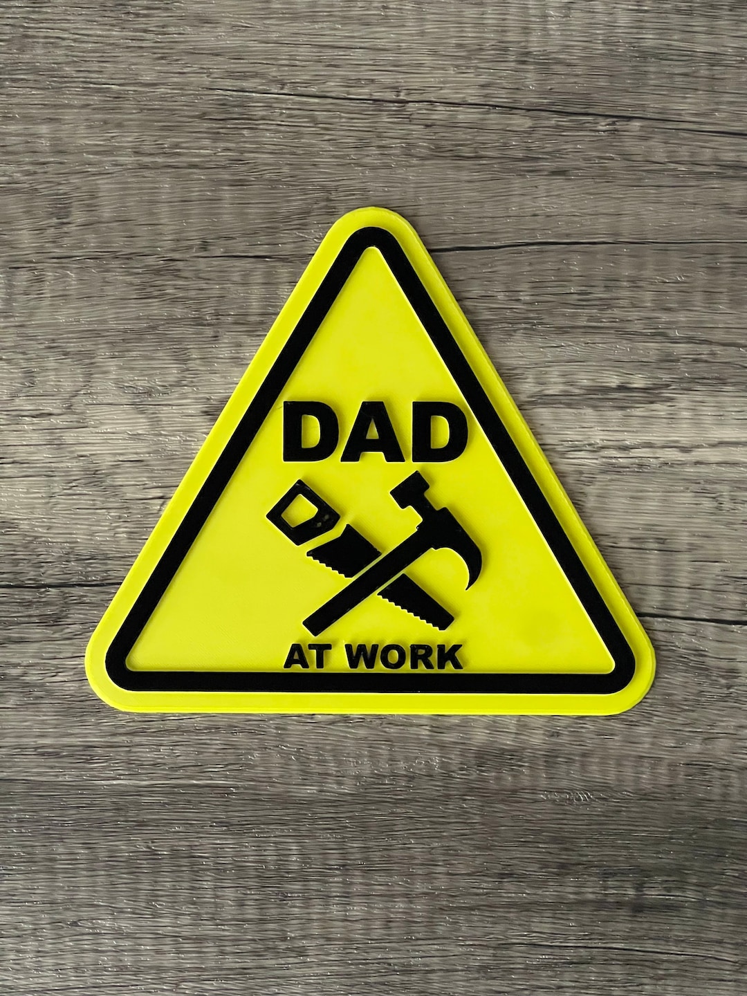 3D Printed Dad at Work Sign, Warning Sign, Gifts for Dad - Etsy