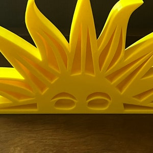 3D Printed Sunshine Statue, Sun and Moon, Bookshelf Decor - Etsy