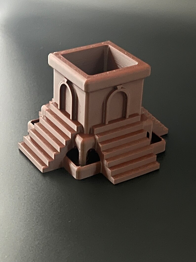Aztec Temple Planter With Drainage 3D Printed Succulent Pot - Etsy