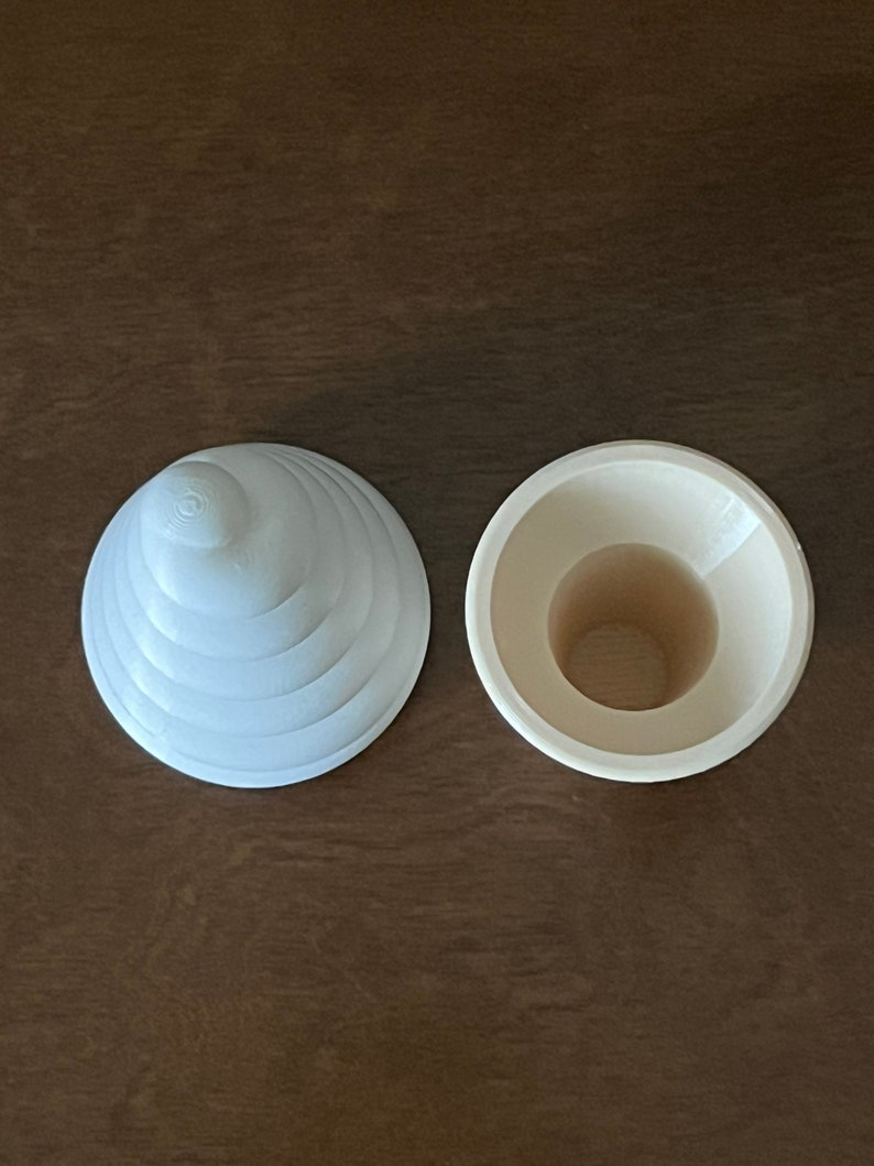 3D Printed Ice Cream Cone Secret Container Vanilla - Etsy