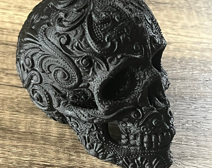 3D Printed Sugar Skull, Day of the Dead - Etsy