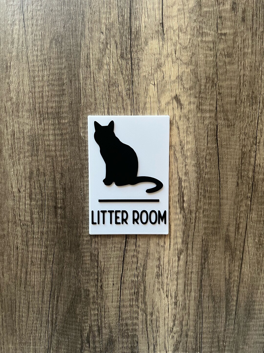3D Printed Litter Room Sign, Litter Box, Cats - Etsy UK